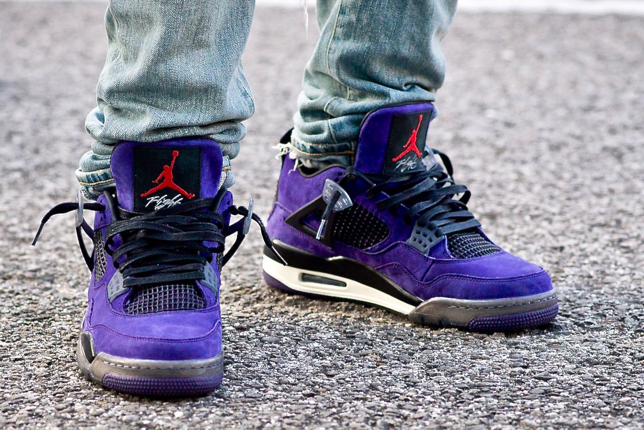 Travis Scott x Air Jordan 4 Purple : Une Nouvelle Collaboration Légend ...